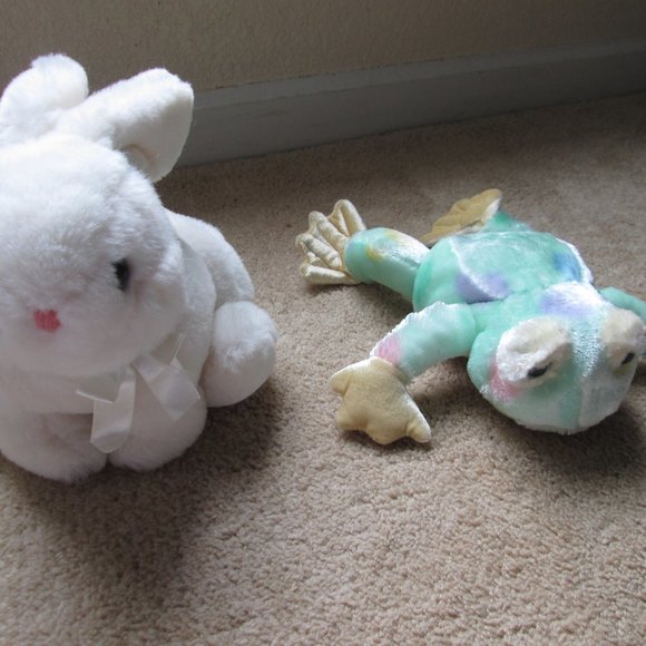 Dakin | Toys | Stuffed Animals Easter Frog And White Rabbit Never ...